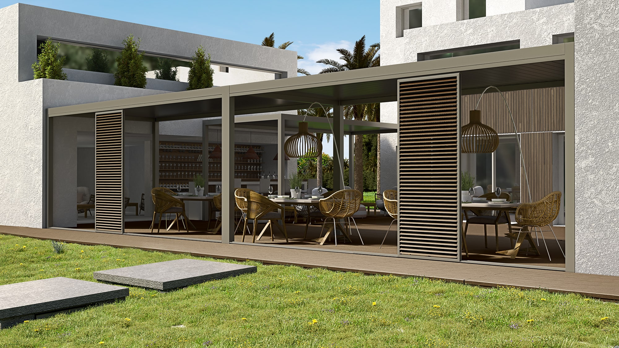 Alumil Kos PG120F | GLM Outdoor Solutions | GLM | Pergolas & Outdoor ...