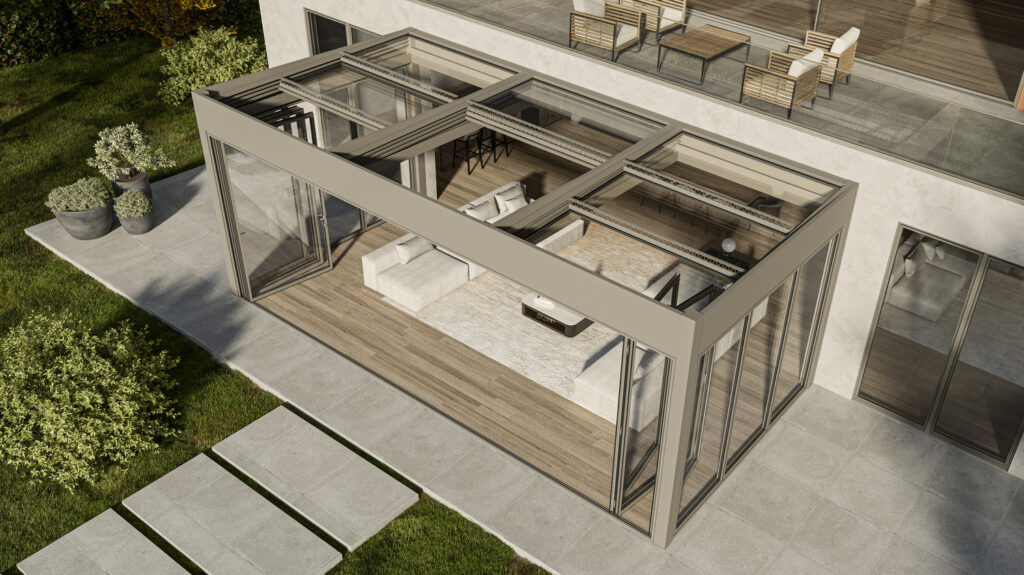 Retractable Glass Roof | GLM Outdoor Solutions | GLM | Pergolas ...